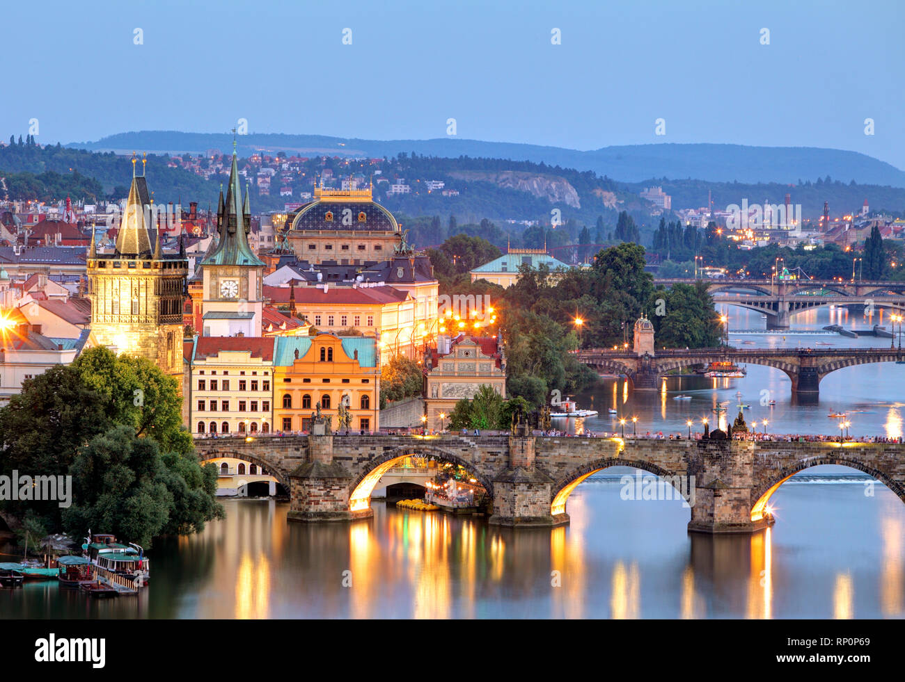 Prague view vltava river hi-res stock photography and images - Alamy