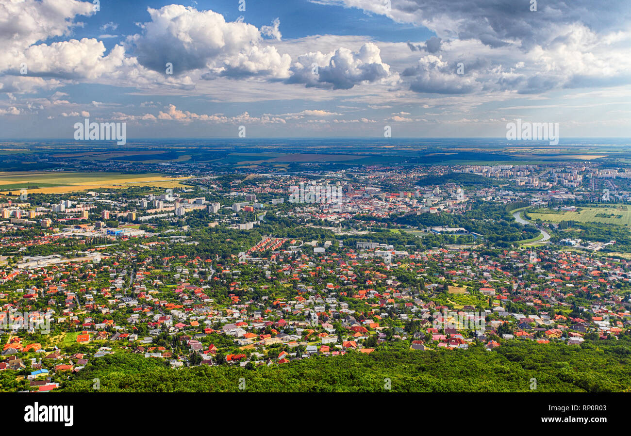 Nitra city from Zobor peak Stock Photo - Alamy