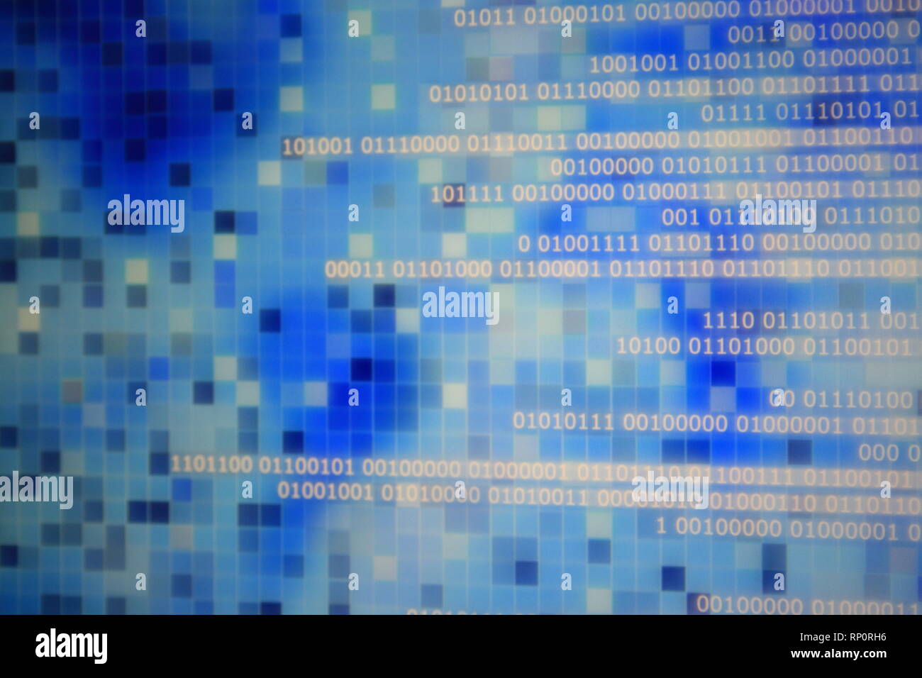 World map binary code numbers hi-res stock photography and images - Alamy