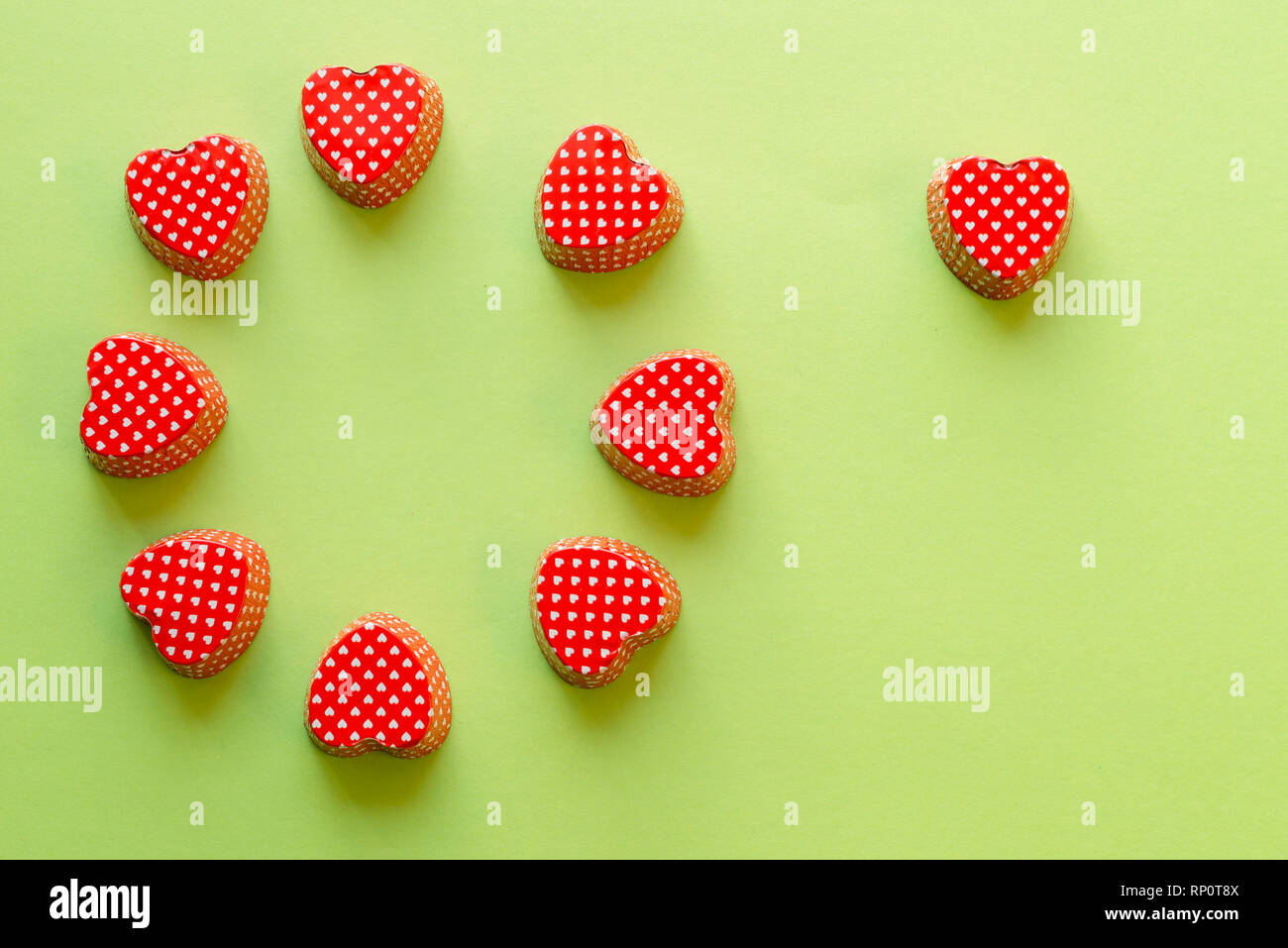 Teamwork concept made of hearts Stock Photo - Alamy