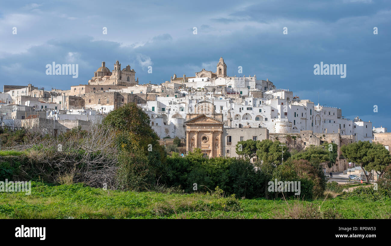 The picturesque old town and Roman Catholic cathedral and church ...