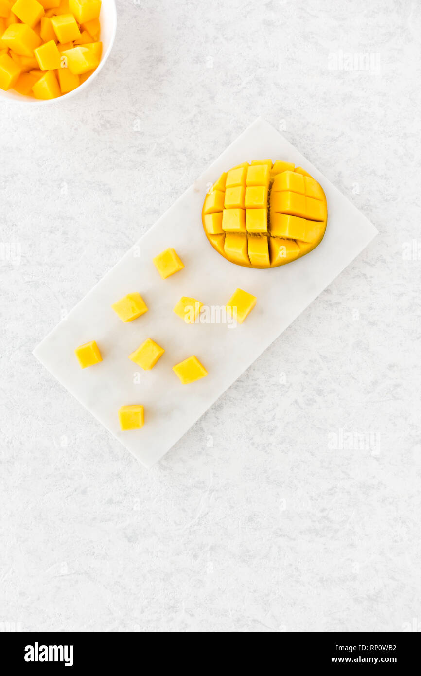 Diced mango fruit hi-res stock photography and images - Alamy