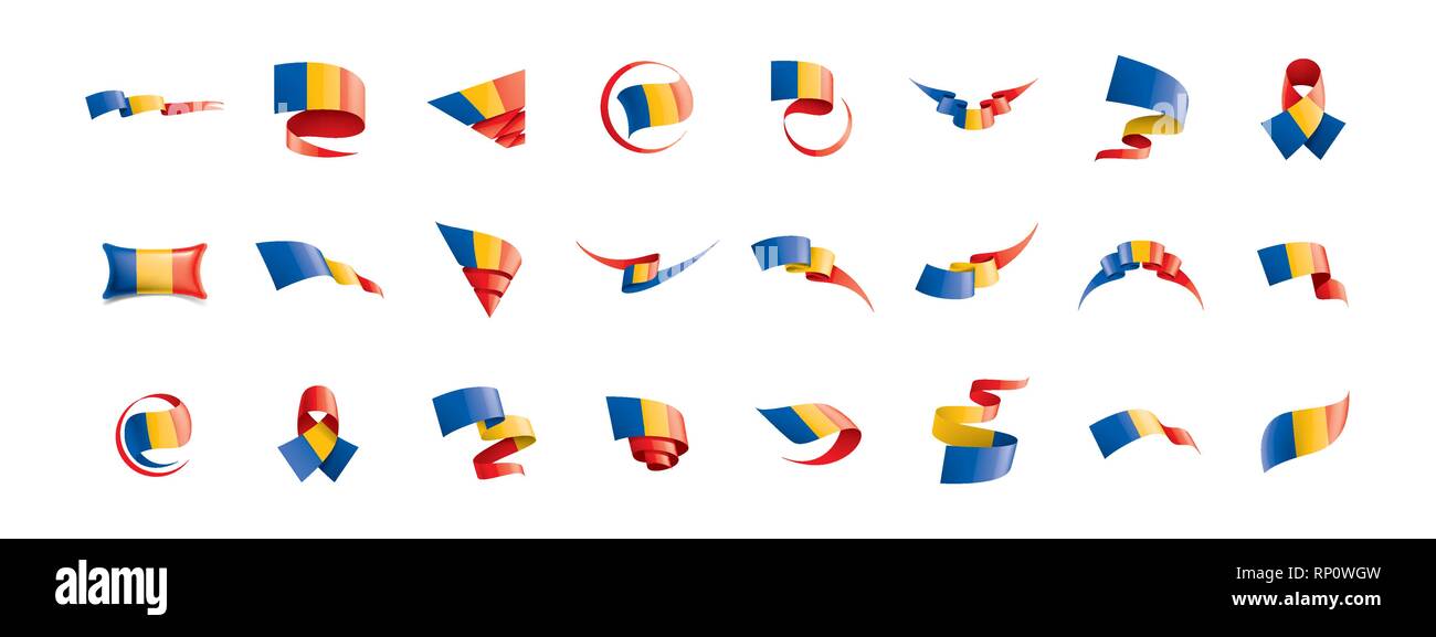 Chad flag, vector illustration on a white background Stock Vector Image ...