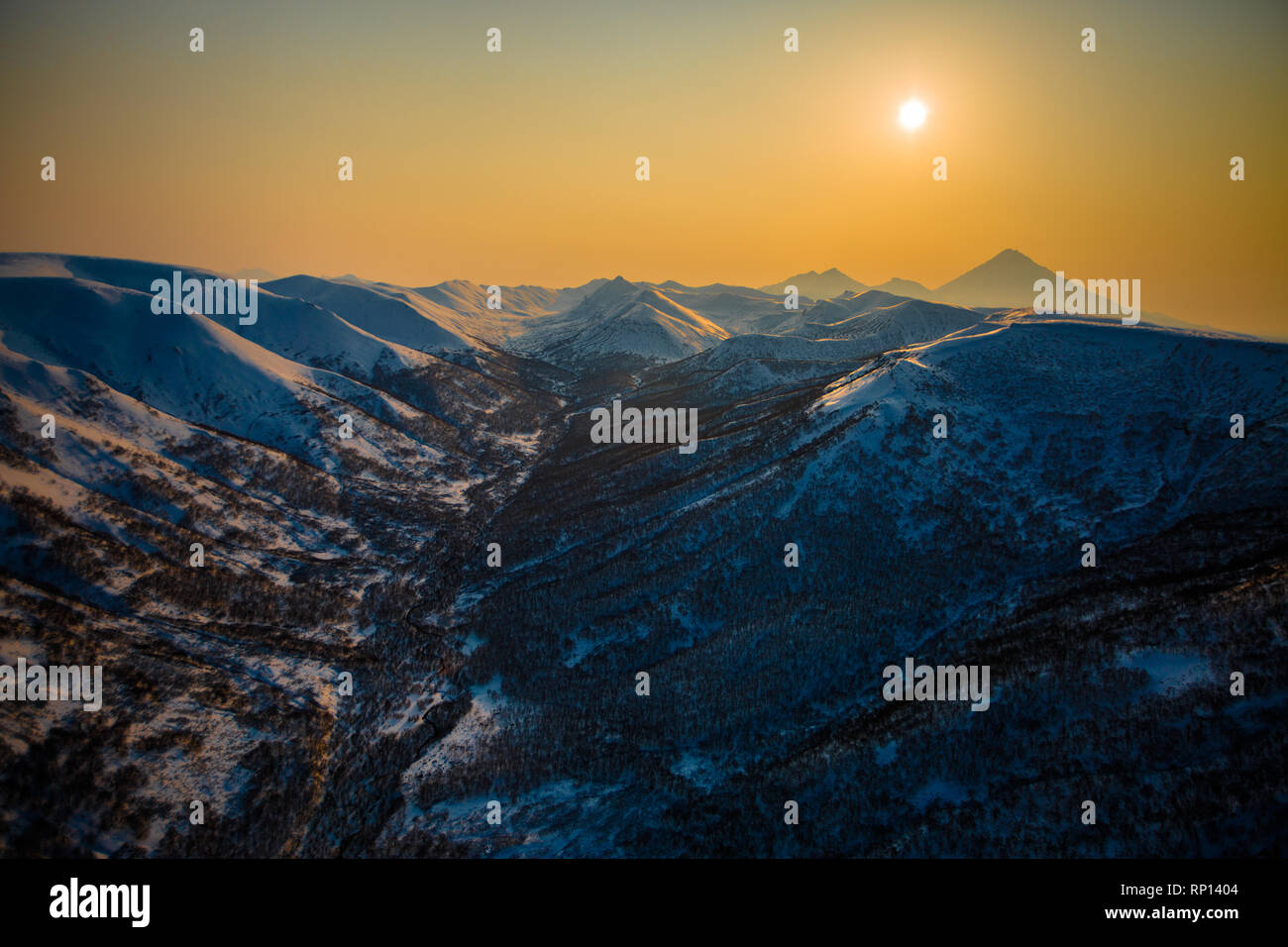 Sunrise over mountain Stock Photo - Alamy