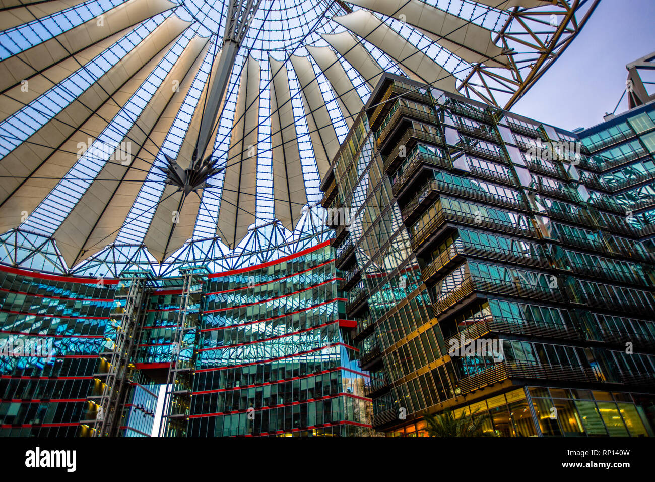 The eye popping architecture of the Sony Centre/Centre in Potsdamer ...