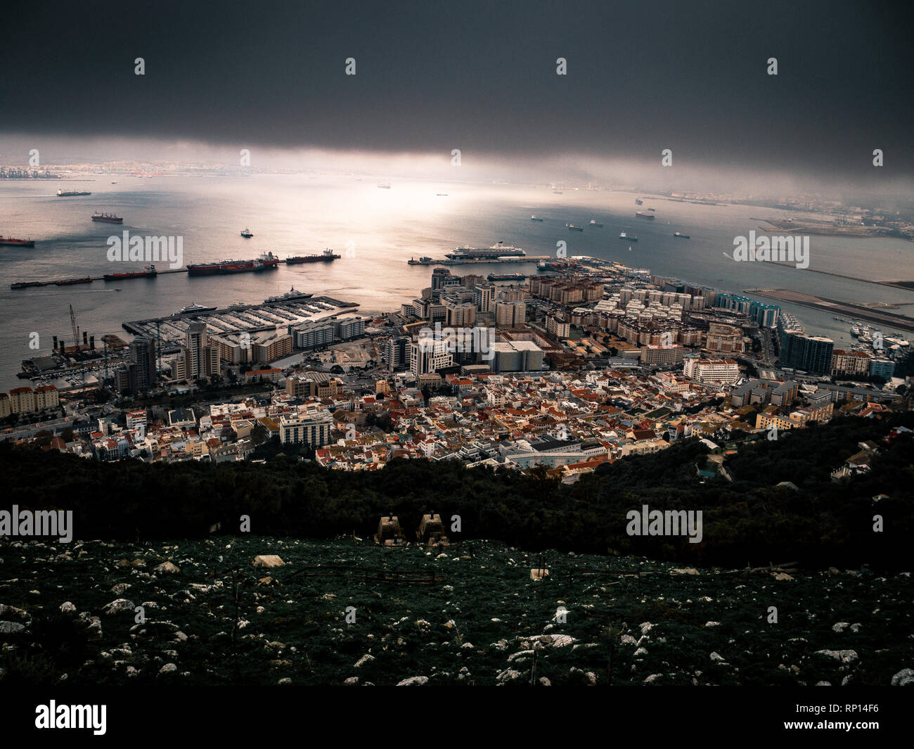 Gibraltar Aerial Stock Photos & Gibraltar Aerial Stock Images - Alamy