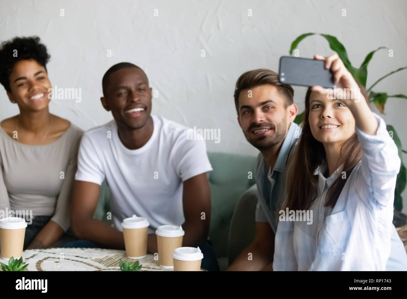 Four Friends Cafe High Resolution Stock Photography and Images - Alamy