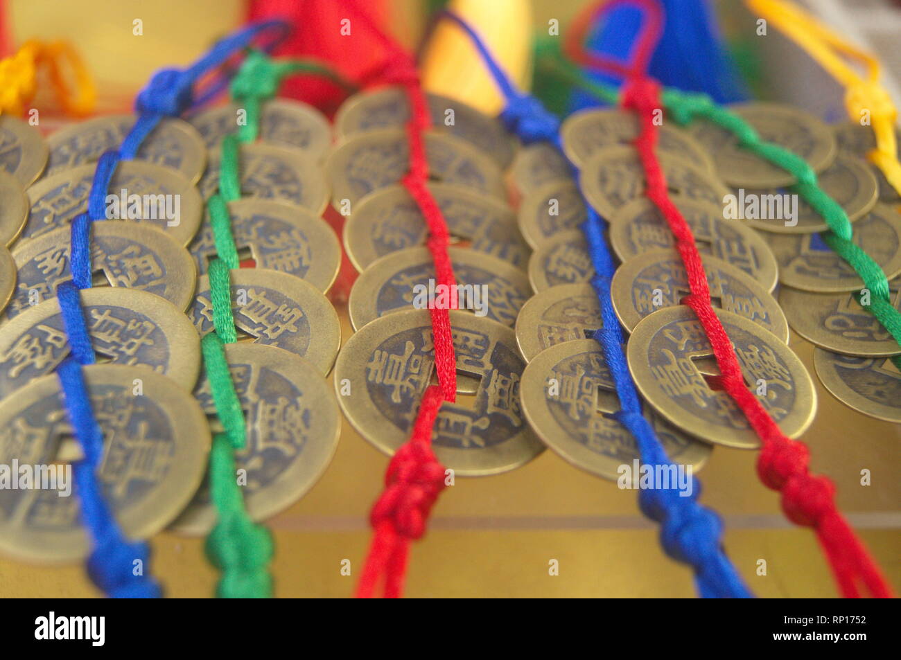 Chinese ancient coin knitting crafts Stock Photo - Alamy