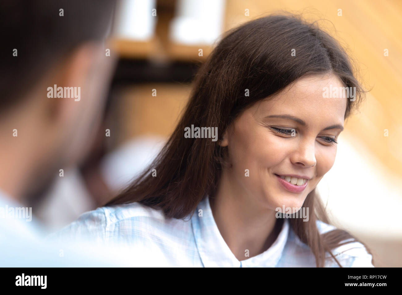 Man Flirting Woman Shy Stock Photos & Man Flirting Woman Shy Stock ...
