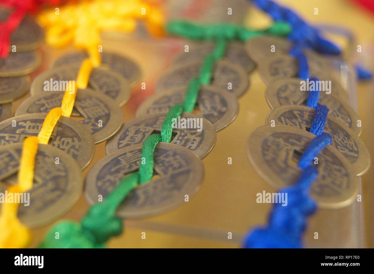 Chinese ancient coin knitting crafts Stock Photo - Alamy