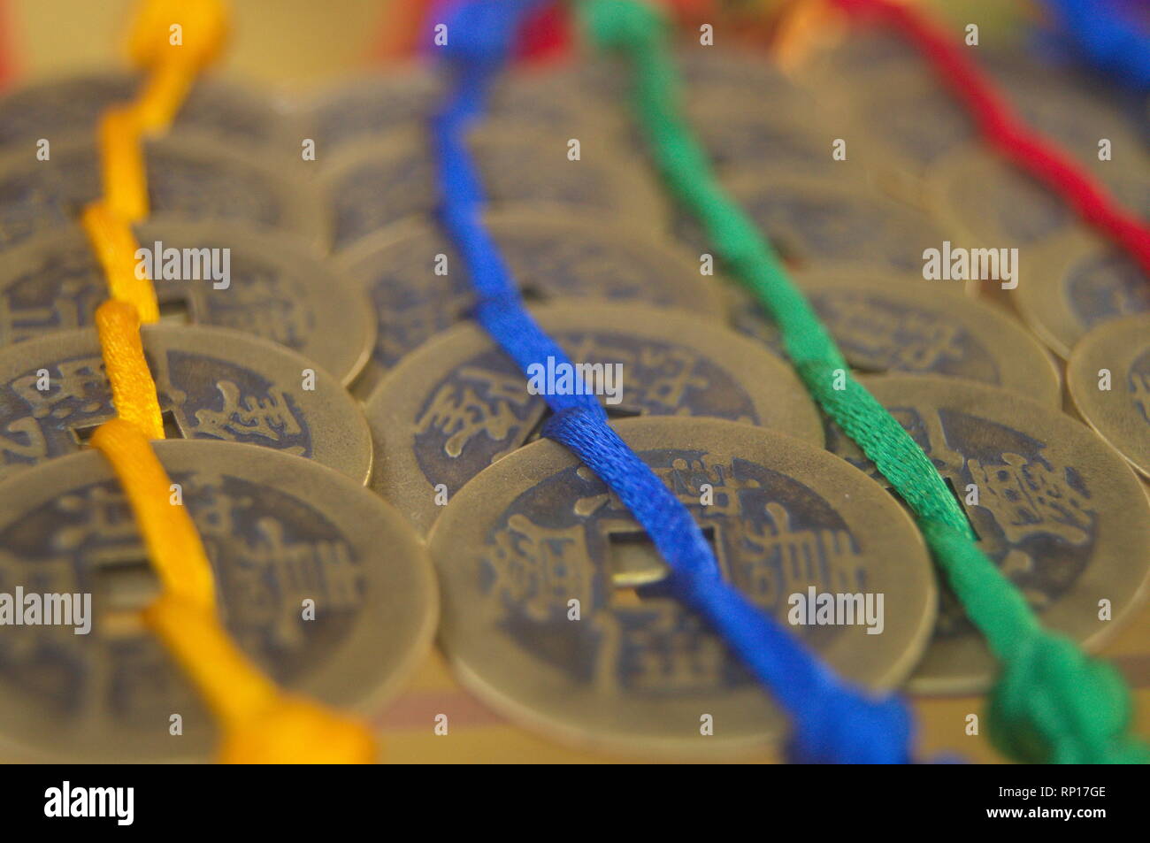 Chinese ancient coin knitting crafts Stock Photo - Alamy