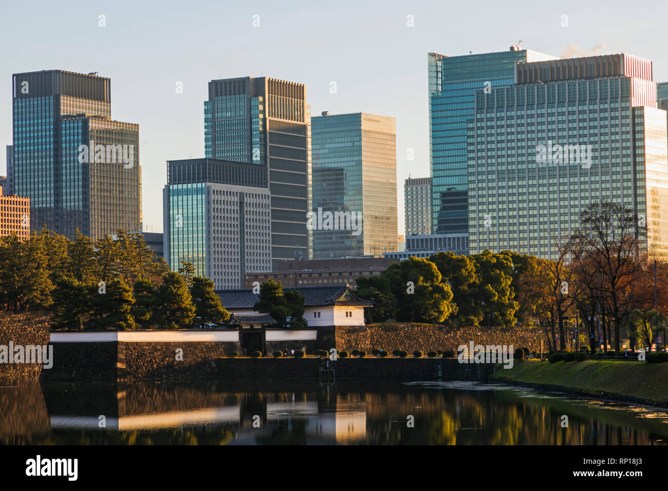 Japan, Honshu, Tokyo, Hibiya, Imperial Palace, Sakuradamon Gate and ...