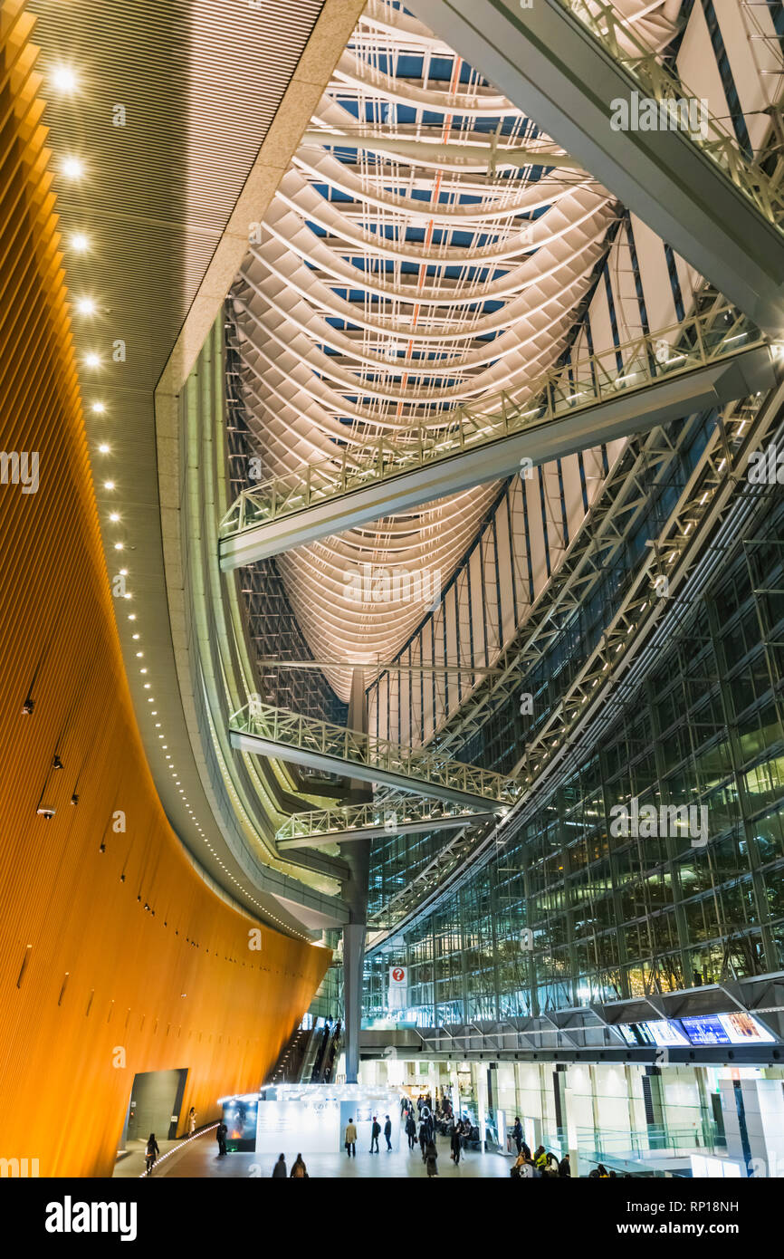 Japan, Honshu, Tokyo, Yurakucho, Tokyo International Forum Building ...
