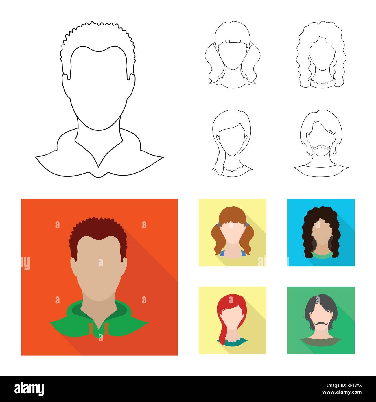 Vector illustration of professional and photo sign. Set of professional ...