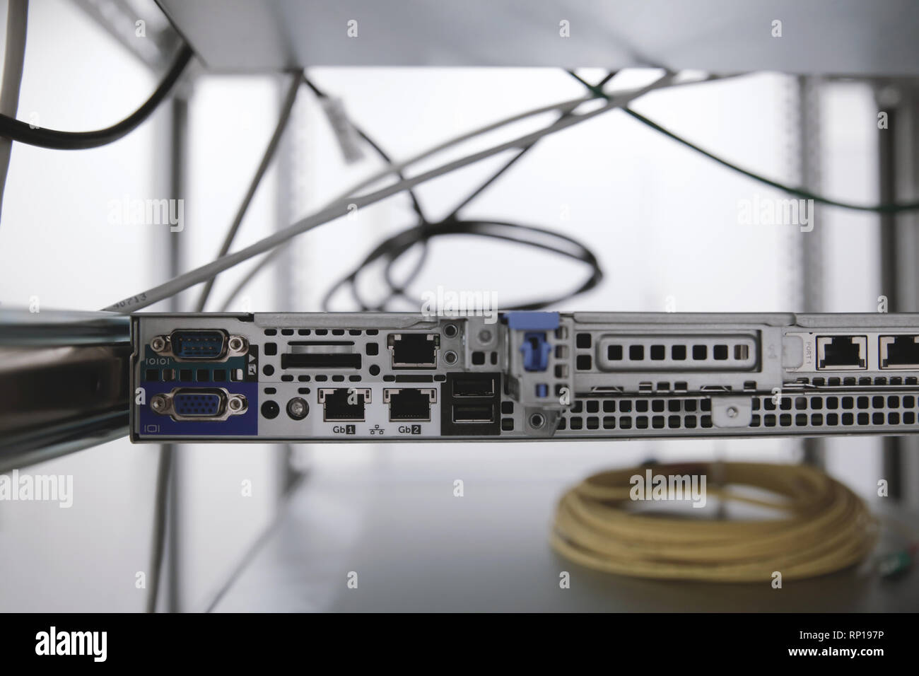 Server Backend in a Datacenter Stock Photo - Alamy