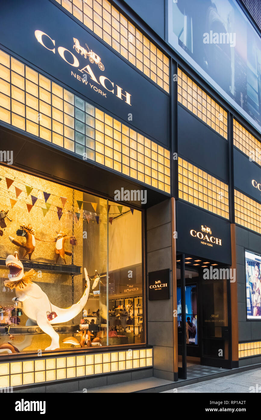 Japan, Honshu, Tokyo, Ginza, Coach Store Stock Photo - Alamy
