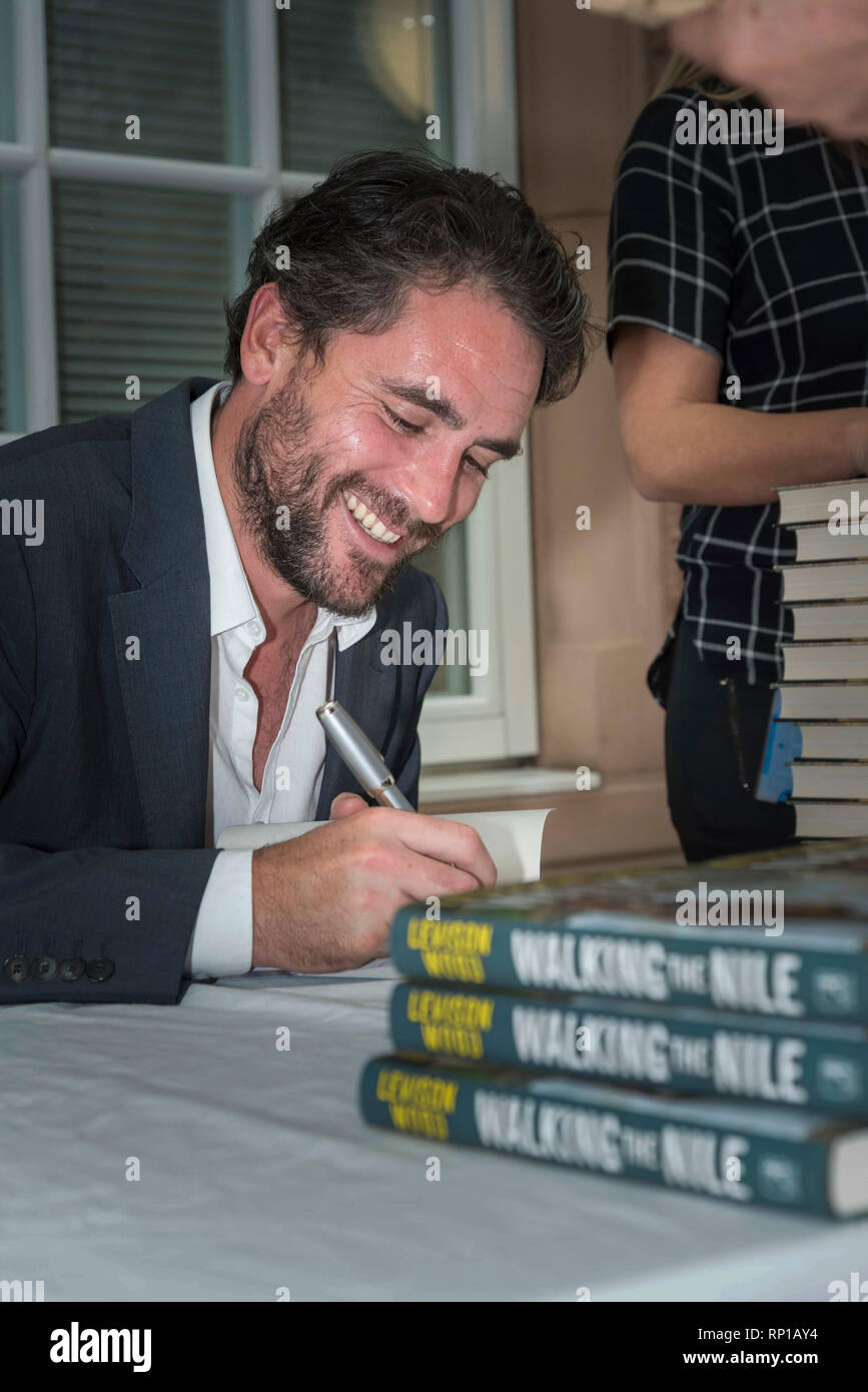 Motivational speaker Levison Wood, Waliking the Nile book signing Stock ...