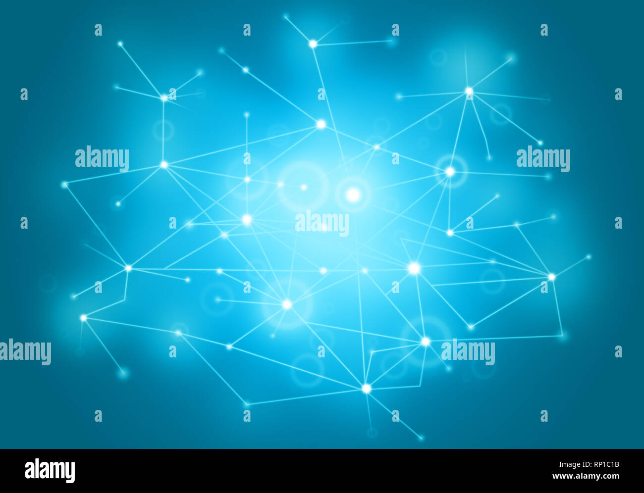 Futuristic polygonal style abstract vector network background for ...