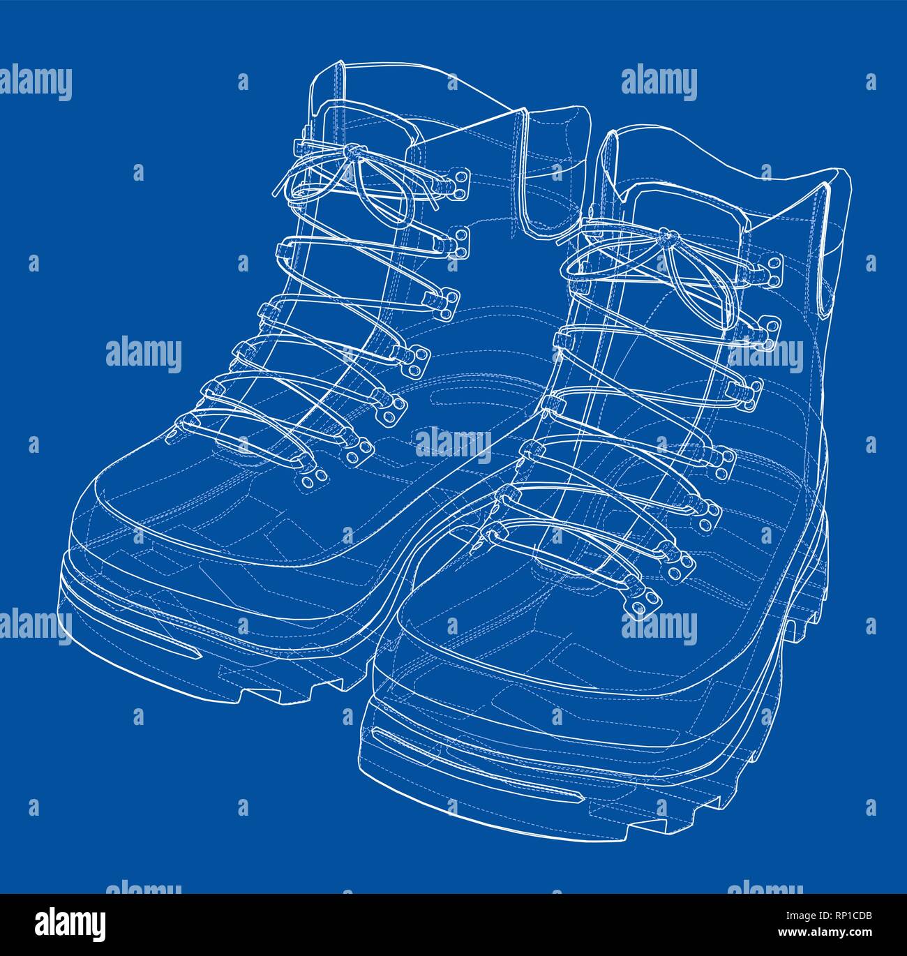 Mens boot concept. Vector rendering of 3d Stock Vector Image & Art - Alamy
