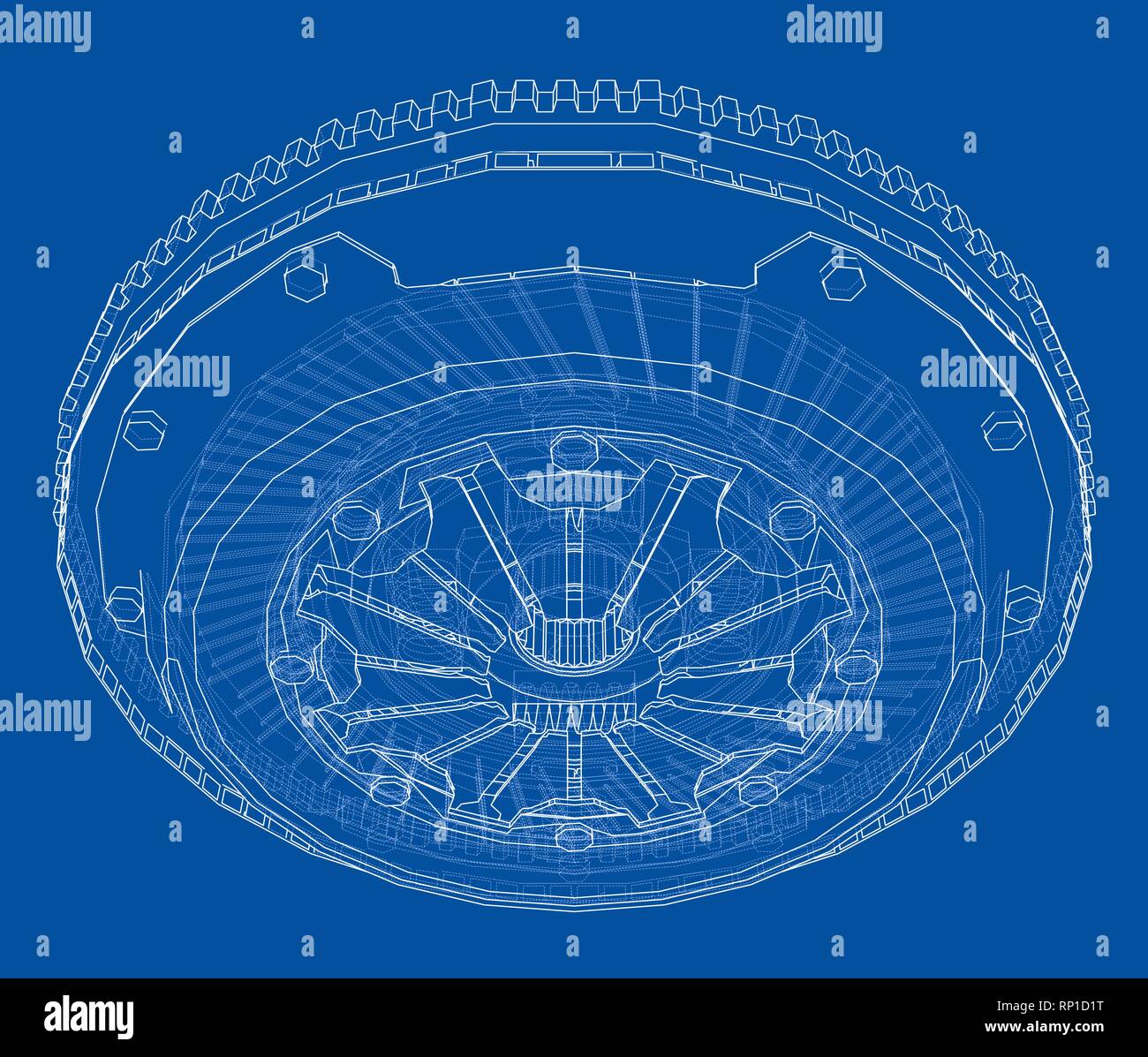 Sketch of clutch basket for the car Stock Vector Image & Art - Alamy