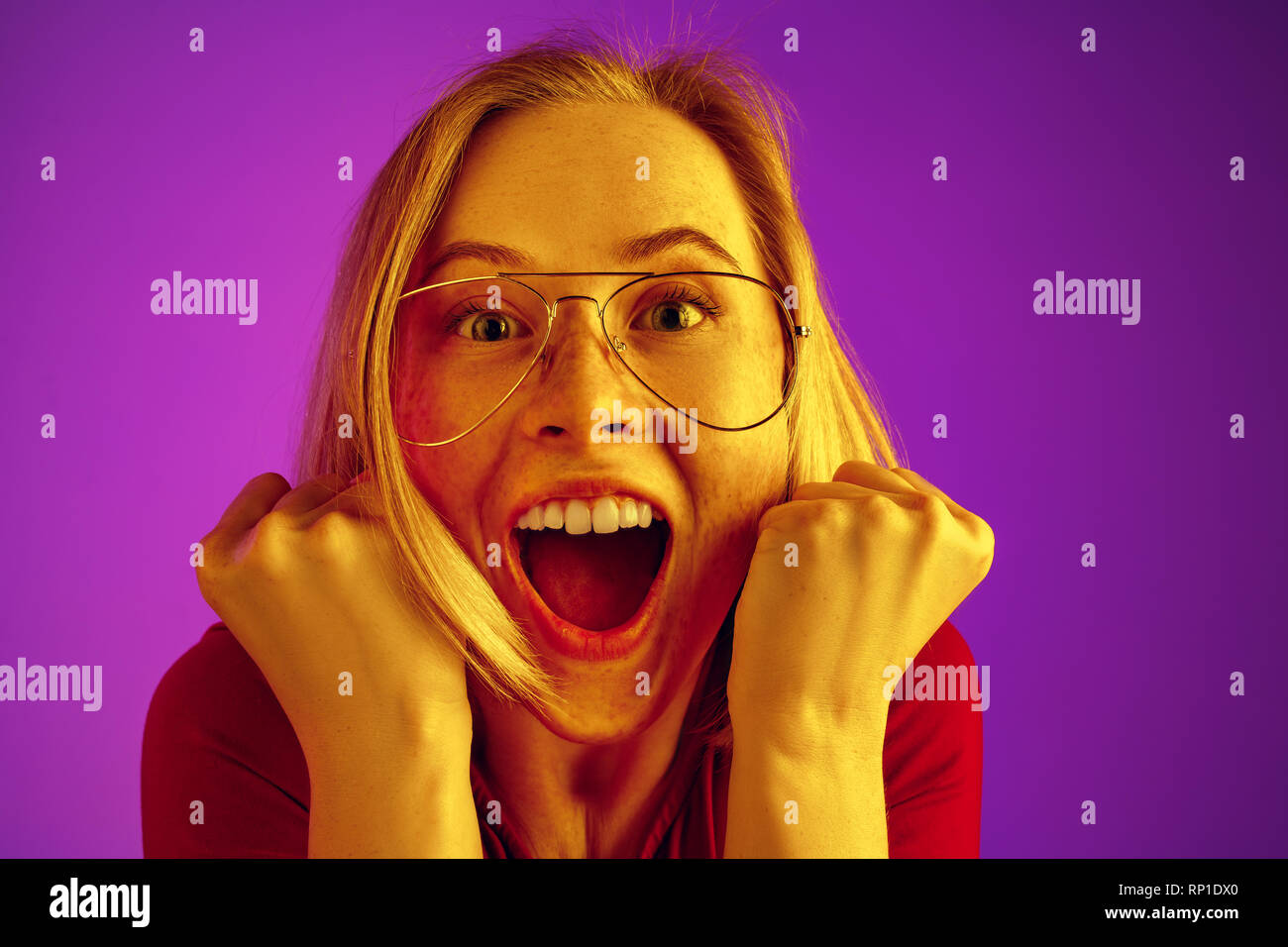 I won. Winning success happy woman celebrating being a winner. Dynamic ...