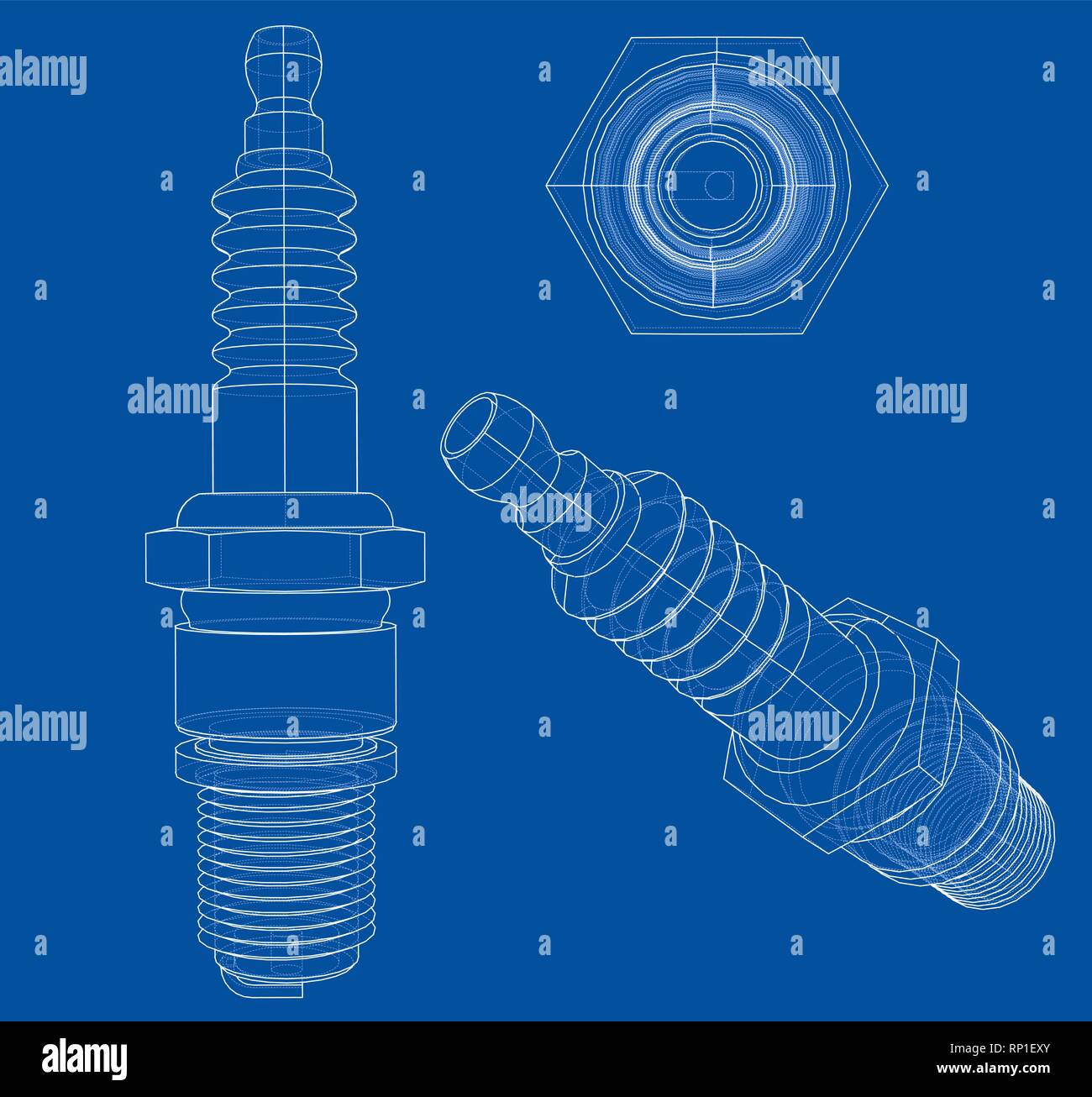 Vector spark plug concept Stock Vector Image & Art - Alamy