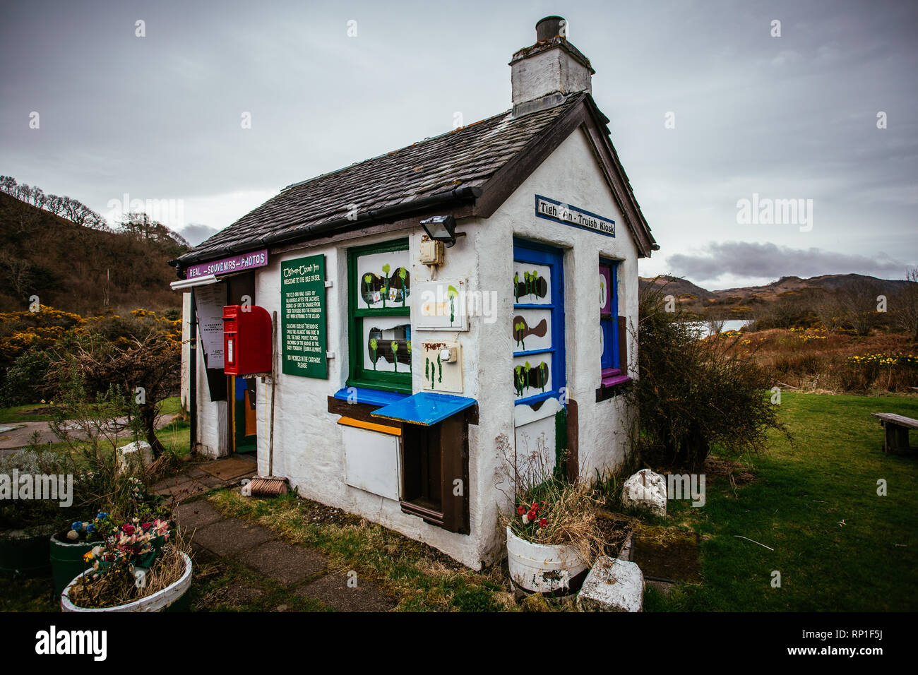 Cute Scottish buildings Stock Photo - Alamy