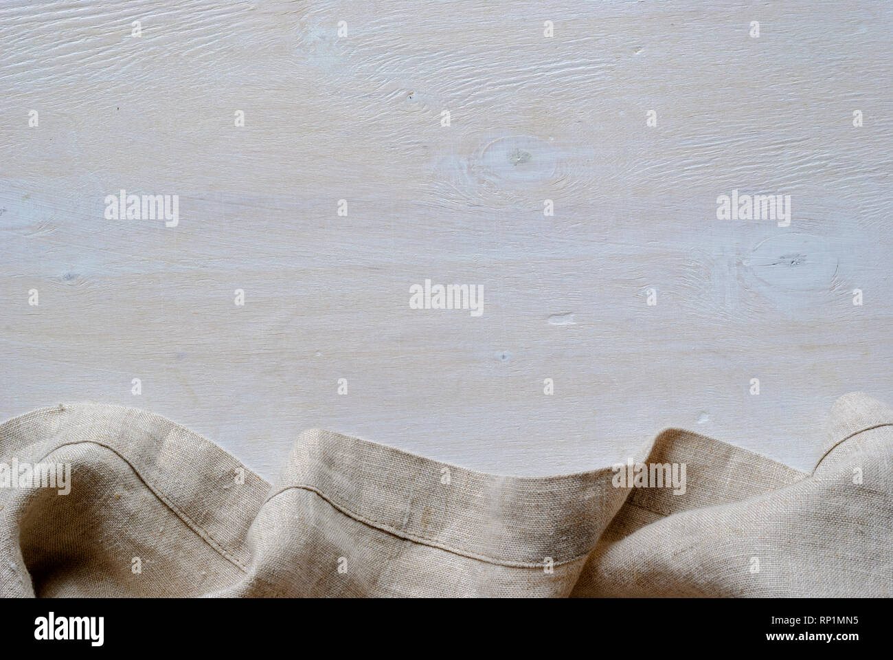 Bottom linen fabric border in a natural neutral woven material over ...