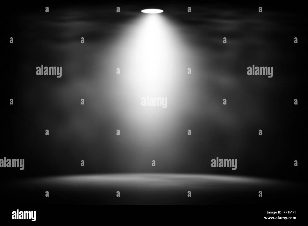 blue spotlight smoke studio entertainment background Stock Photo - Alamy