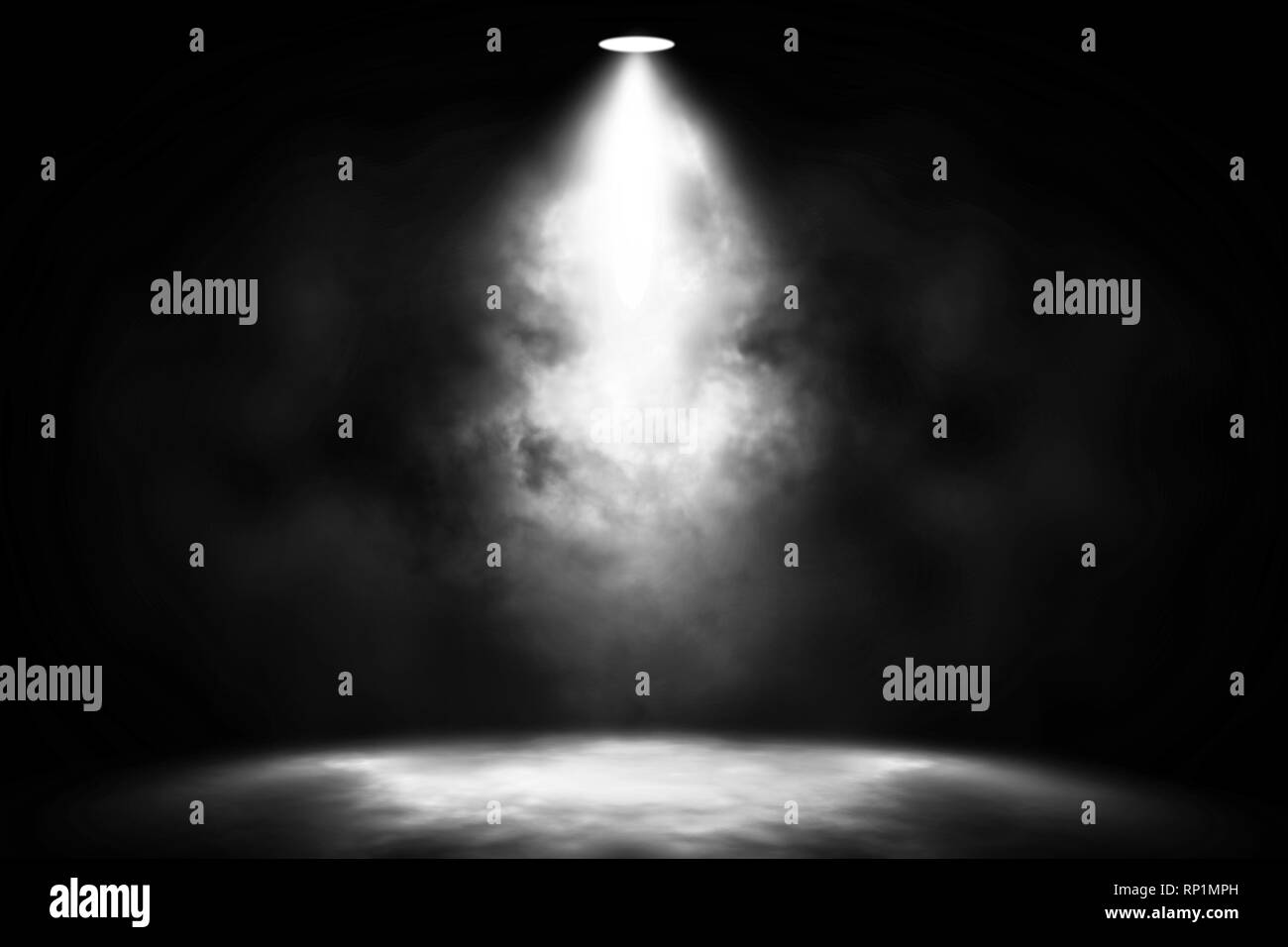 spotlight smoke studio entertainment background Stock Photo - Alamy