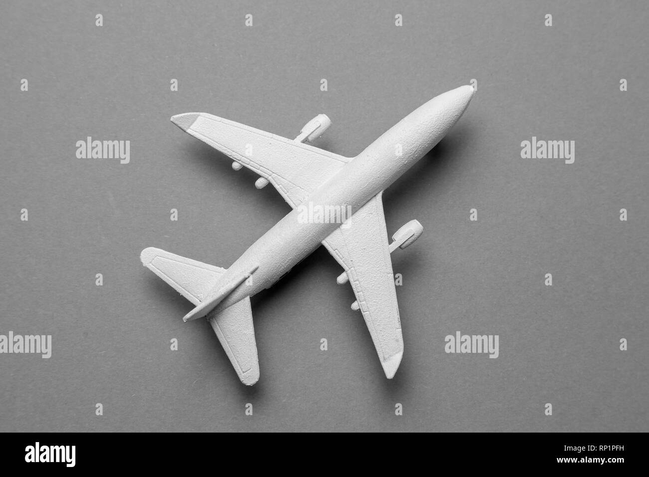 Tourism travel concept passenger jet Black and White Stock Photos ...