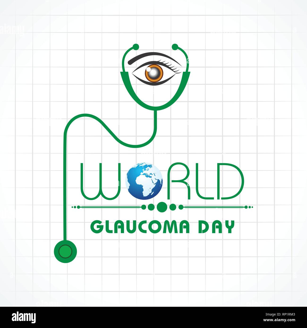 Vector illustration of a Background for World Glaucoma Day- 12 March ...