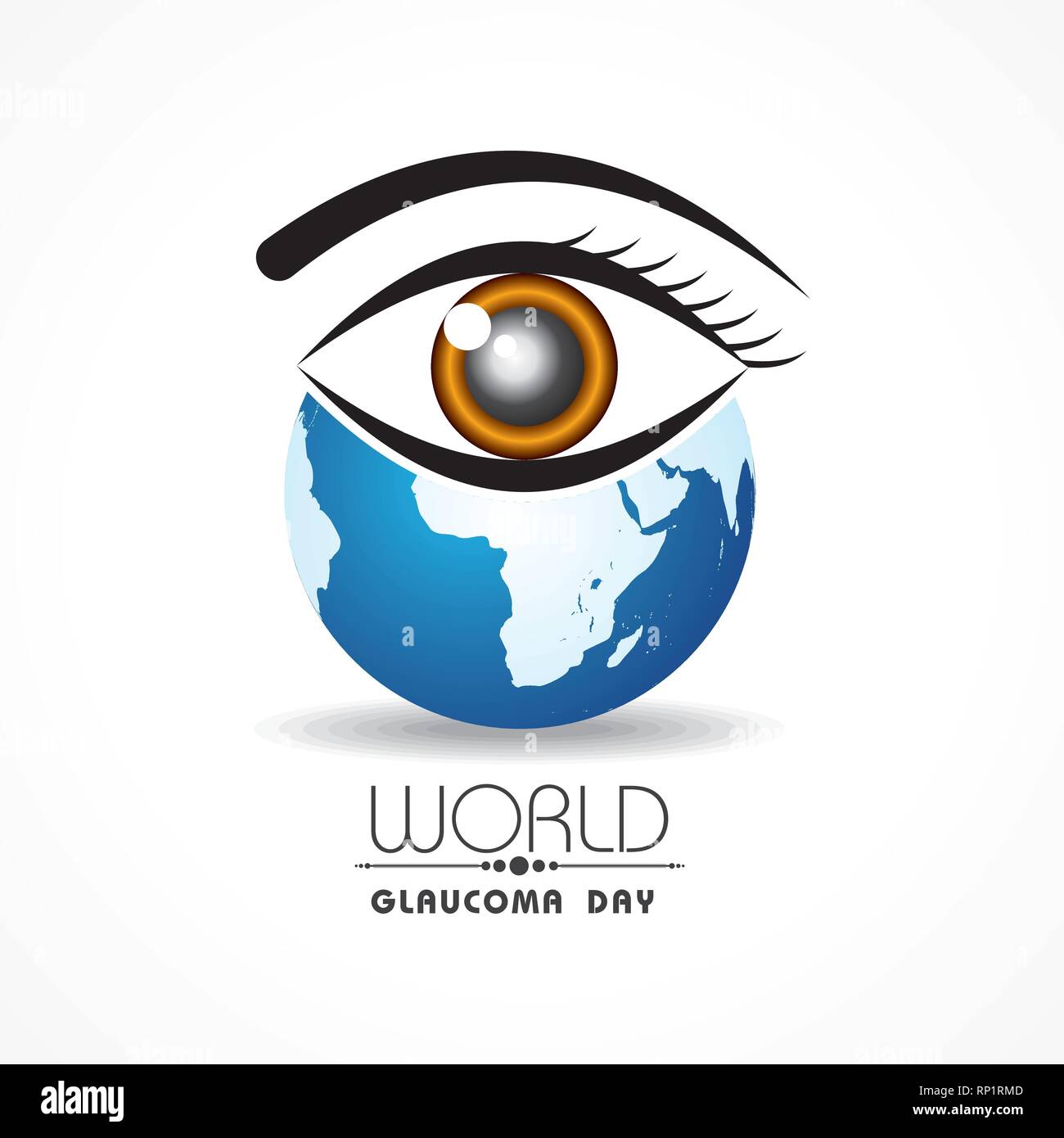 Vector illustration of a Background for World Glaucoma Day- 12 March ...