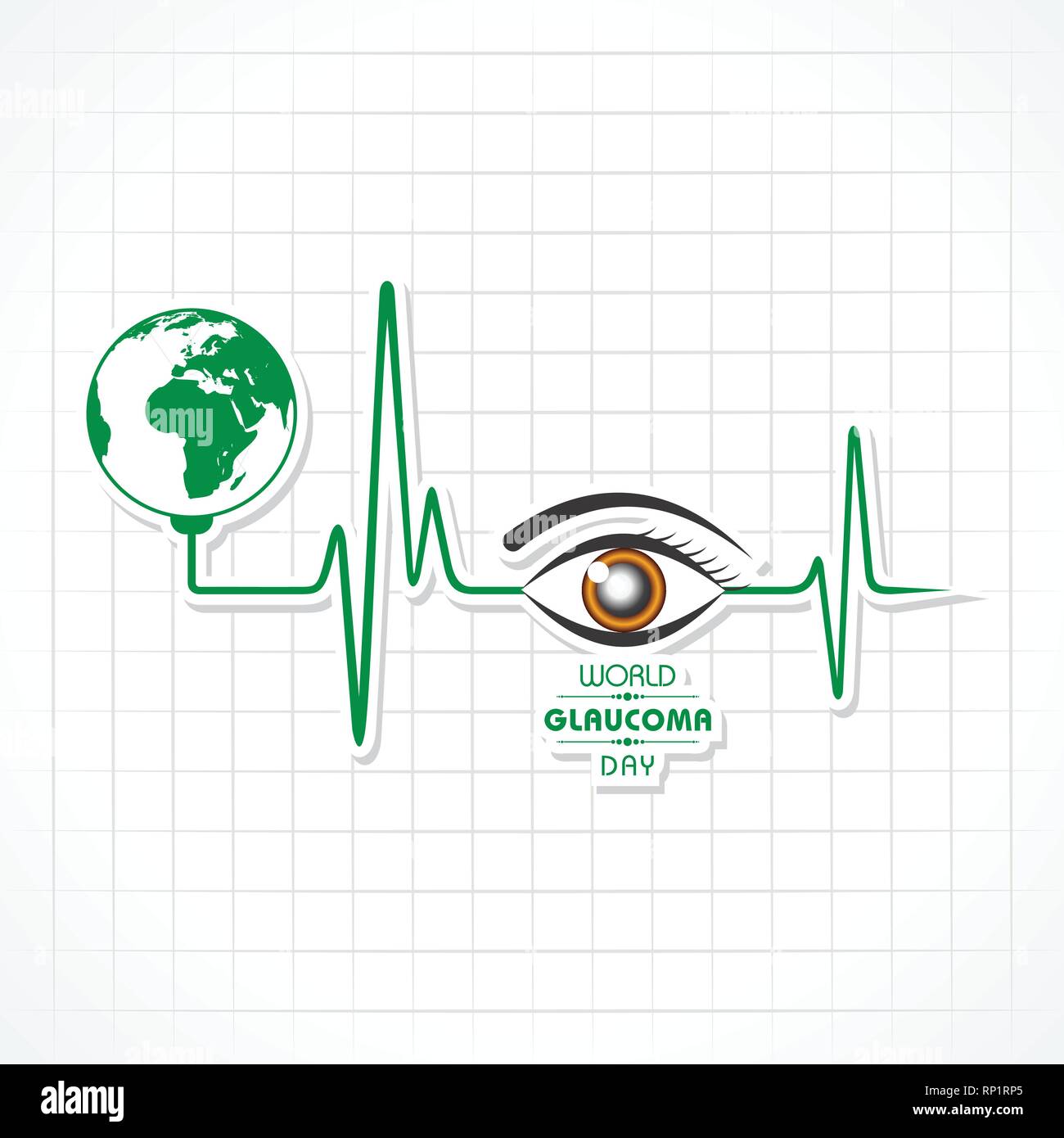 Vector illustration of a Background for World Glaucoma Day- 12 March ...
