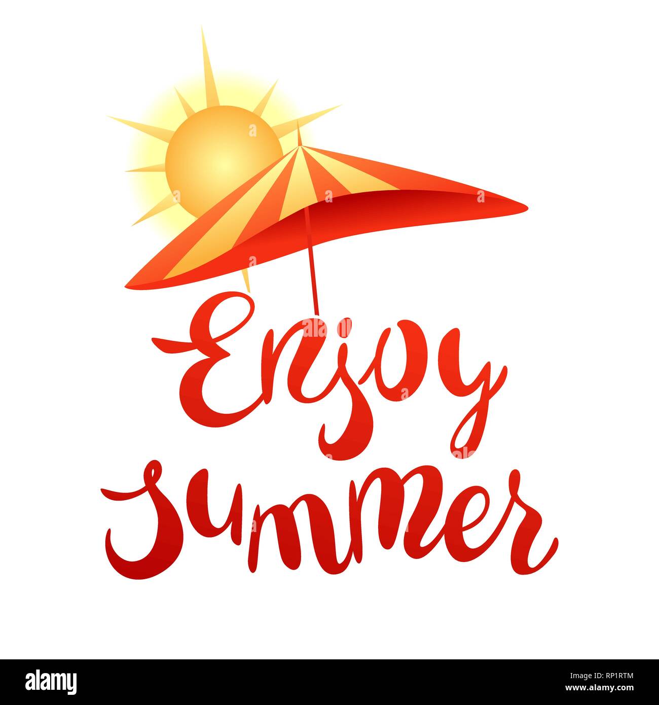 Enjoy sun Stock Vector Images - Alamy