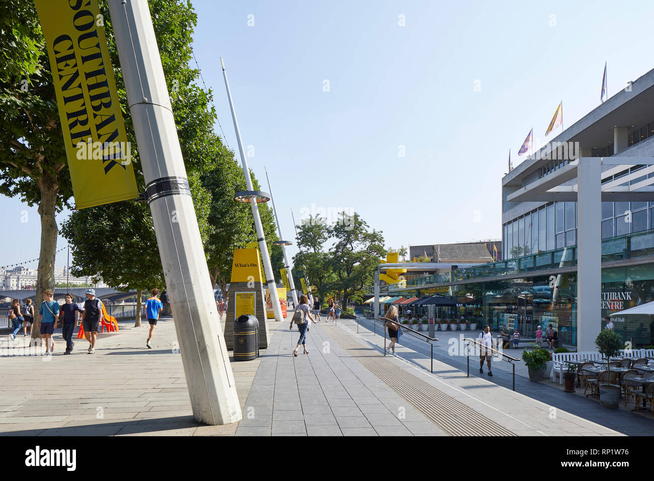 Promenade along Southbank Centre. Southbank Master Plan, London, United ...
