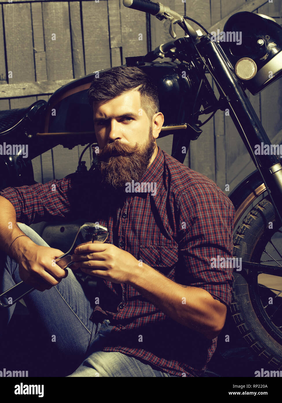 Biker Moustache High Resolution Stock Photography and Images - Alamy