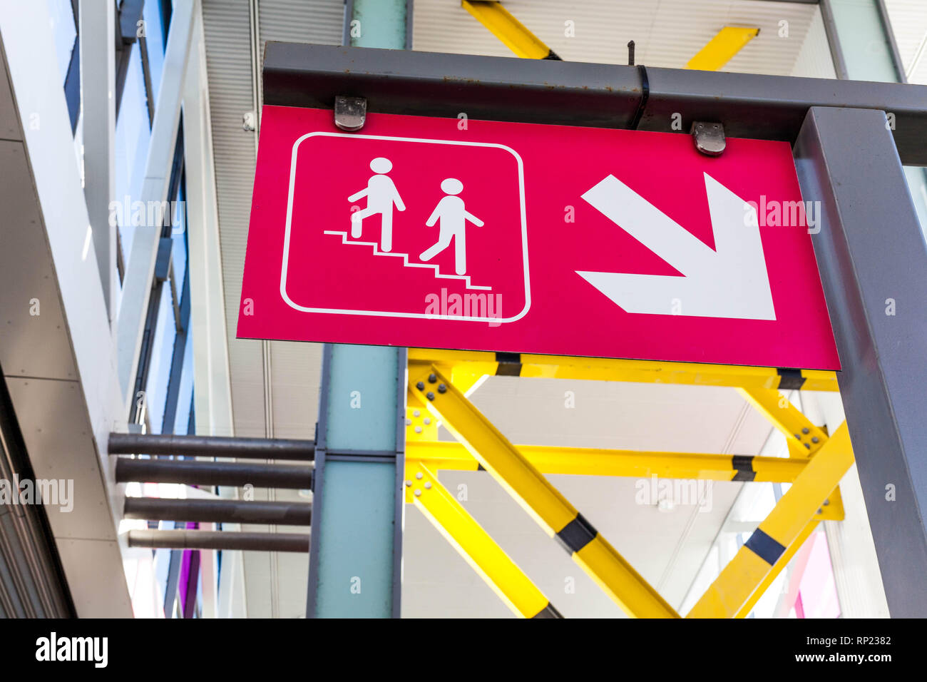 Street traffic signs on the street. Traffic sign on the street showing ...