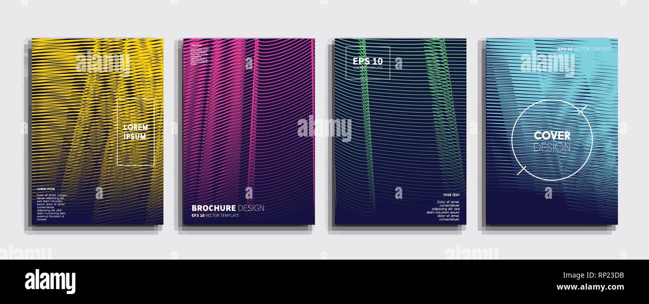 Minimal Vector cover designs. Future Poster template Stock Vector Image ...