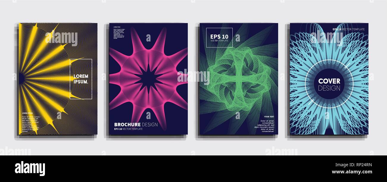 Minimal Vector cover designs. Future Poster template Stock Vector Image ...