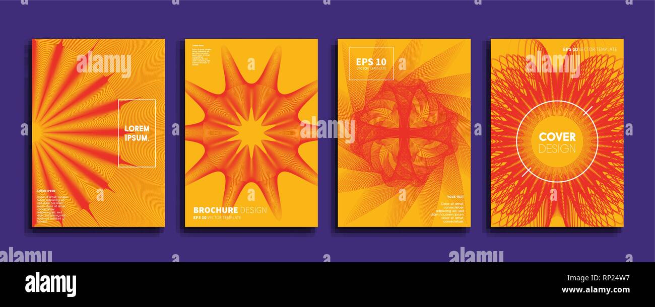 Minimal Vector cover designs. Future Poster template Stock Vector Image ...