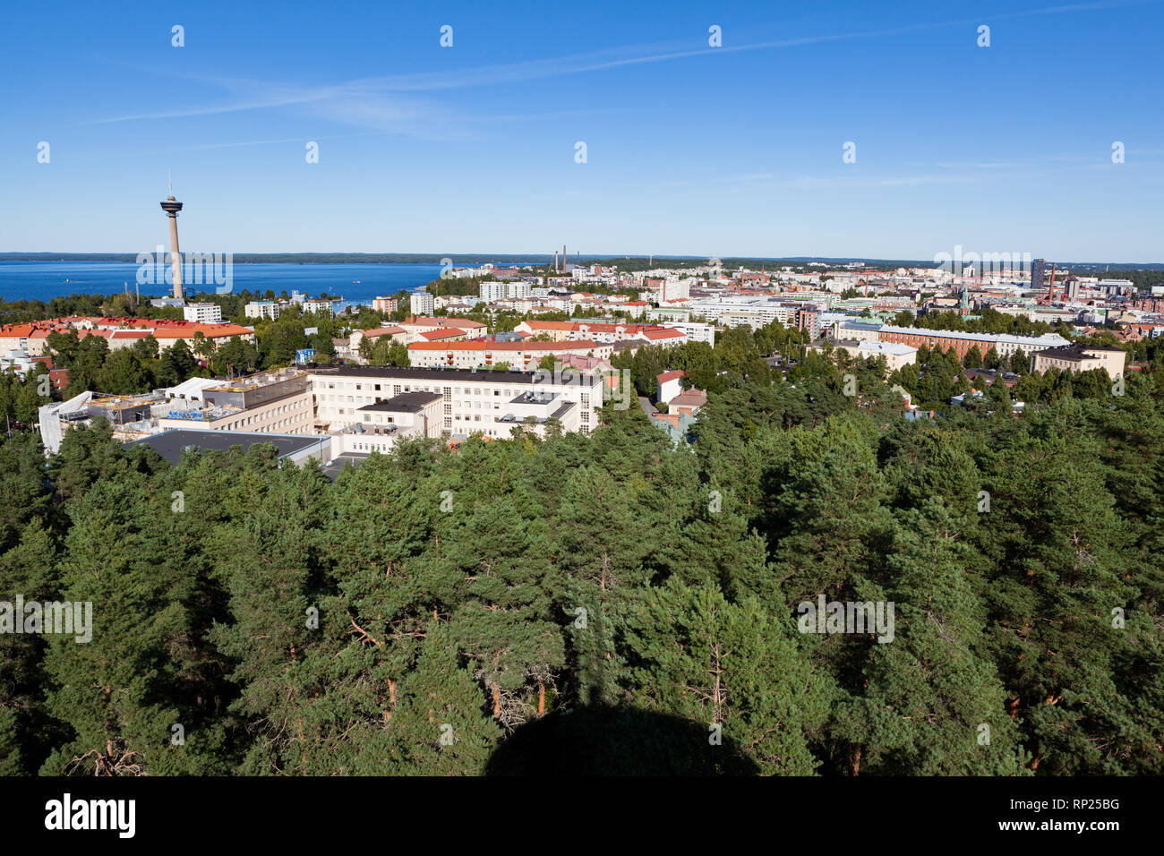 View of Tampere Finland taken at Pyynikki lookout tower Stock Photo - Alamy