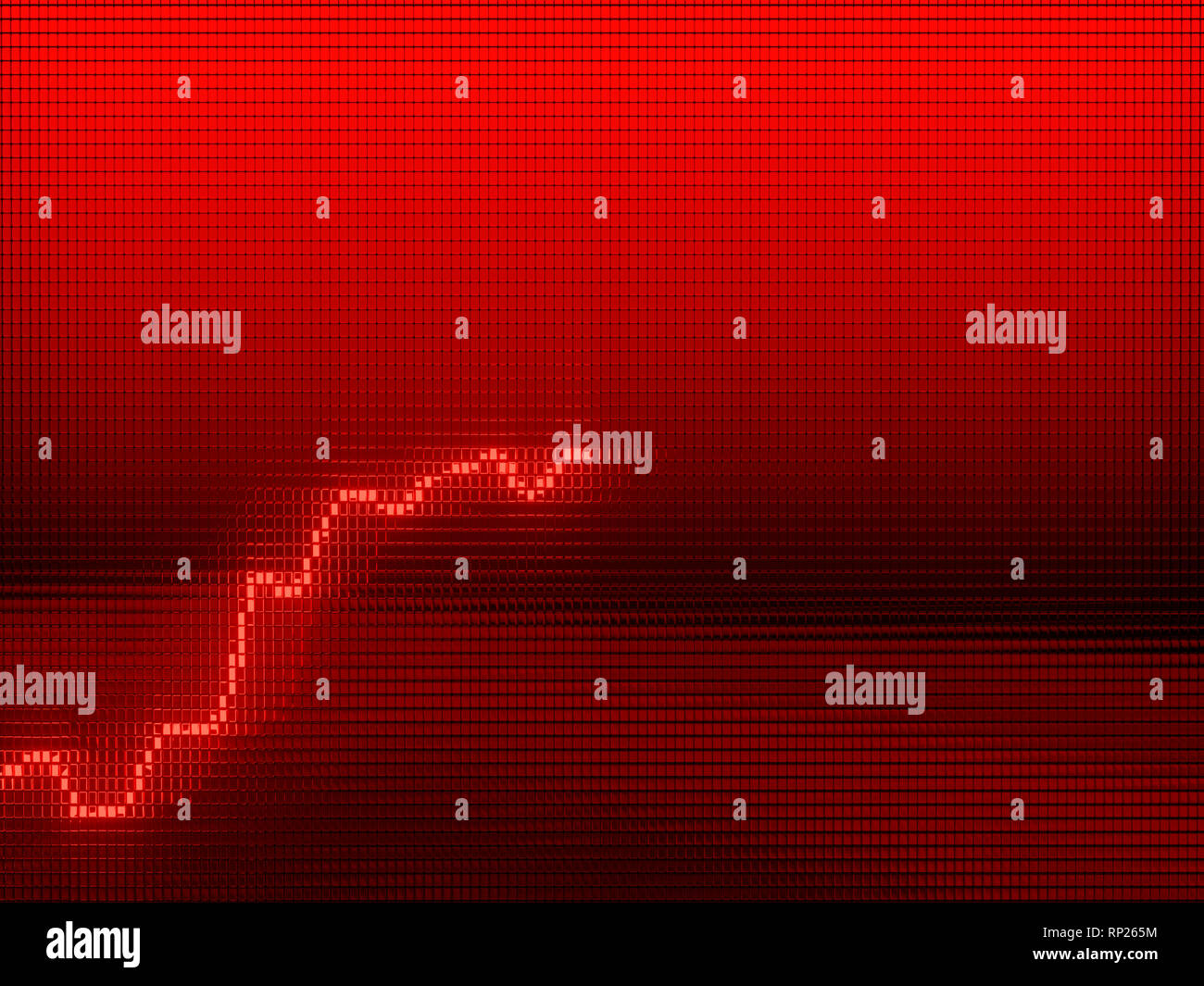 Red Graph moving up chart as growth and business success 3d render ...
