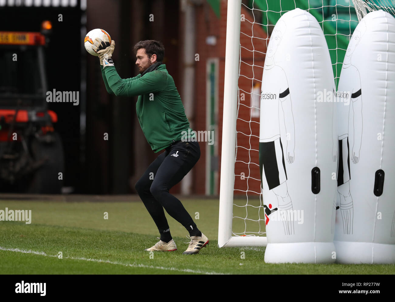 Celtic goalkeeper Craig Gordon during the training session at Celtic ...