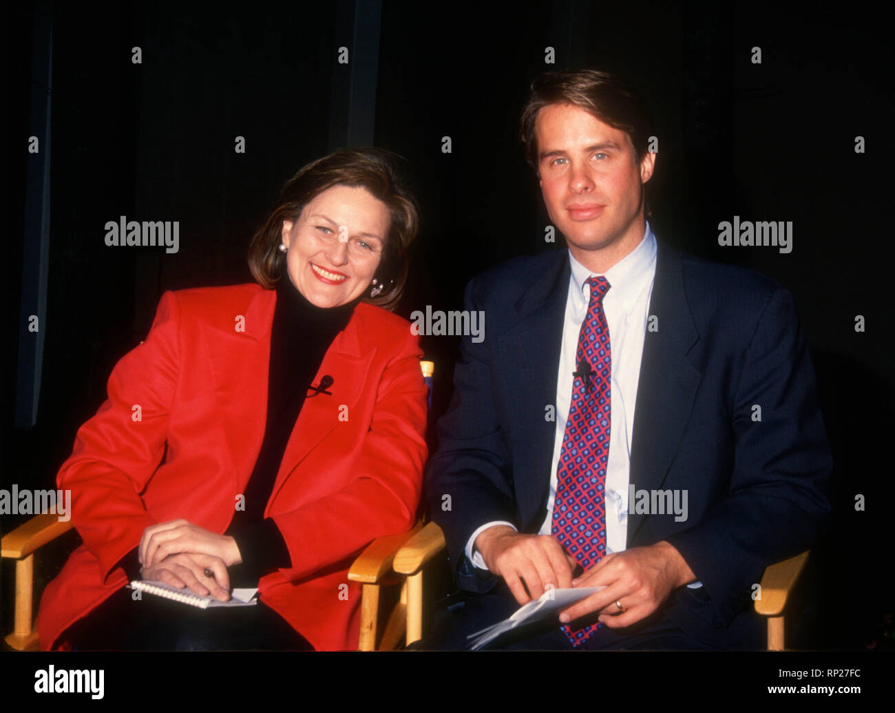 VAN NUYS, CA - JANUARY 13: Journalist Cynthia McFadden and journalist ...