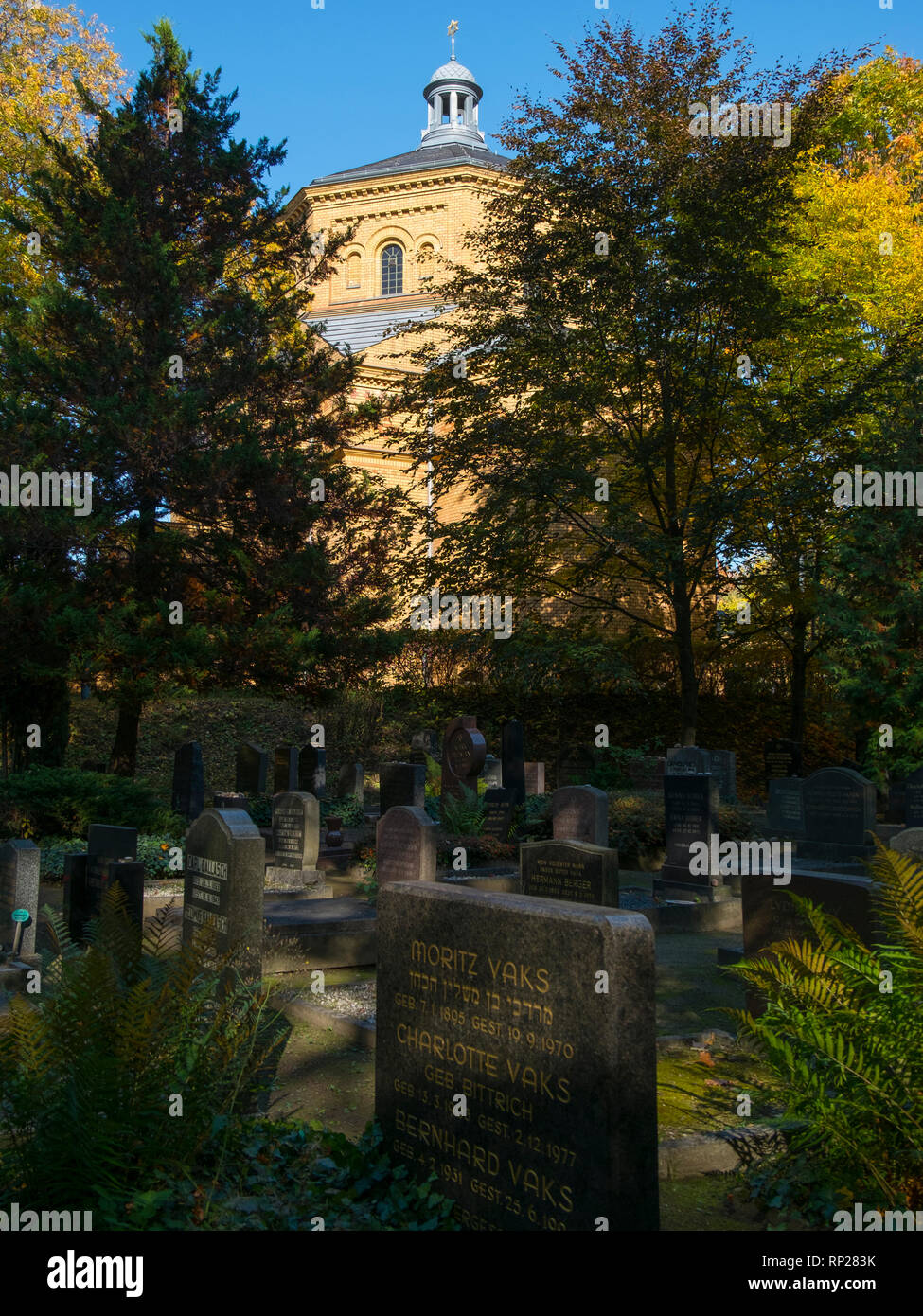 The famous Weissensee Jewish cemetery in Berlin, Germany Stock Photo ...