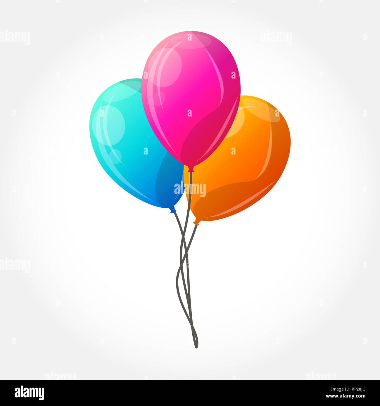 Set of colorful round vector kids balloons Stock Vector Image & Art - Alamy