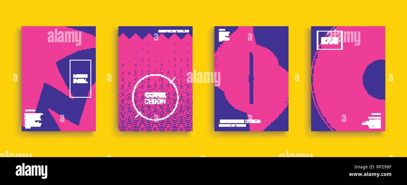 Minimal Vector cover designs. Future Poster template Stock Vector Image ...