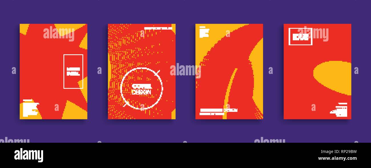 Minimal Vector cover designs. Future Poster template Stock Vector Image ...