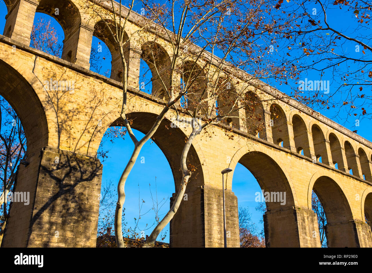 Les Arceaux, Montpellier, France, the neighbourhood dominated by the ...
